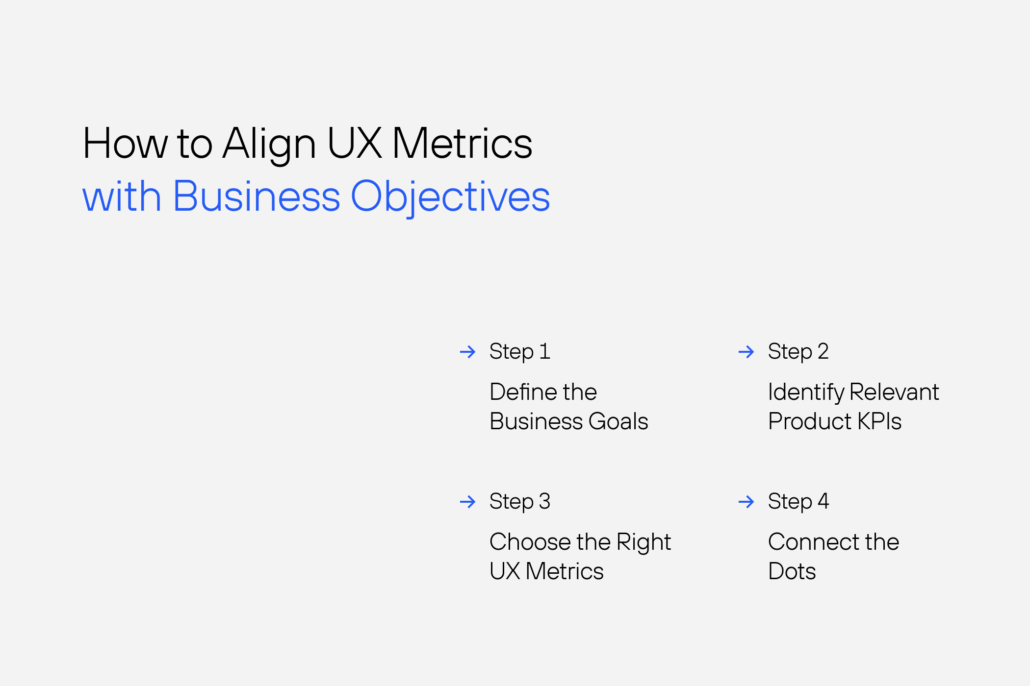Align UX Metrics with goals to drive results | Dexa